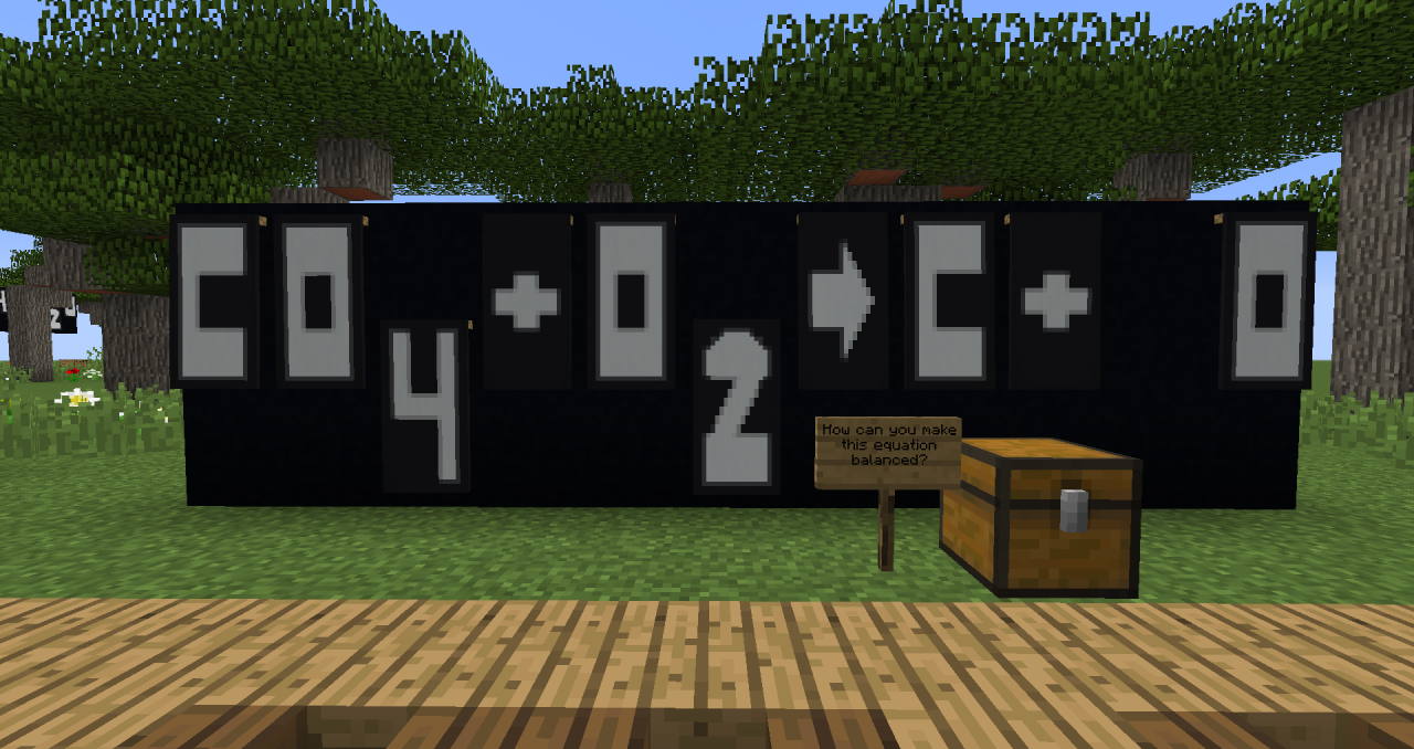 Balancing Chemical Equations Minecraft Map