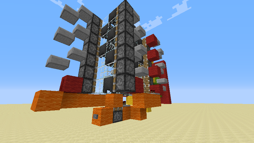 START! on a 7-segment display Minecraft Map
