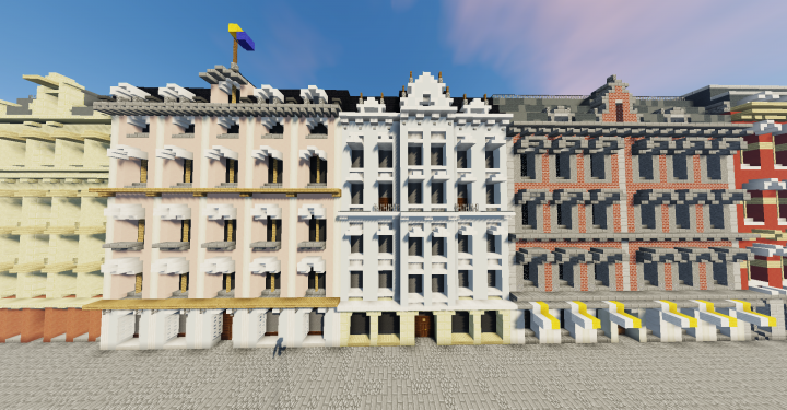 Neo-renaissance city buildings Minecraft Map