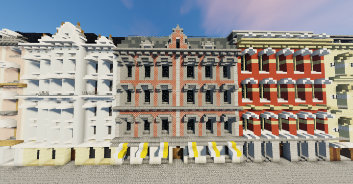 Neo-renaissance city buildings Minecraft Map