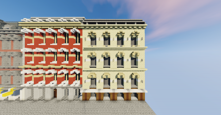 Neo-renaissance city buildings Minecraft Map