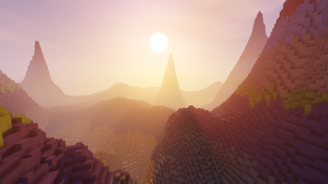 Rainbow Mountains Minecraft Map