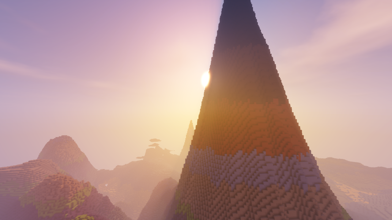 Rainbow Mountains Minecraft Map