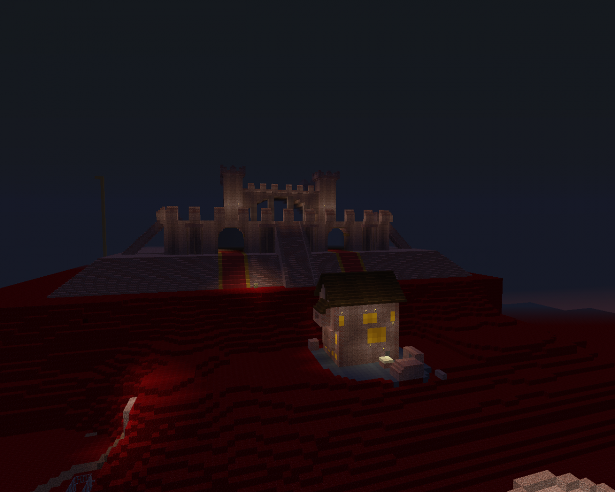 HOMM III Inferno town Minecraft Map