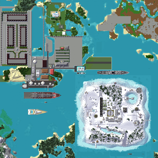 Deserted island Minecraft Map