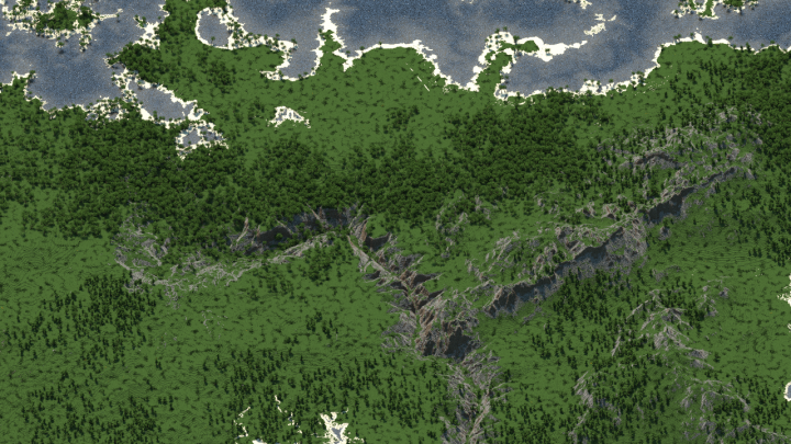 Big tropical island - WorldPainter 5000x5000 Minecraft Map