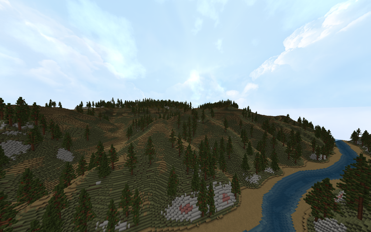 25k x 40k Idaho Wilderness Map Minecraft Map