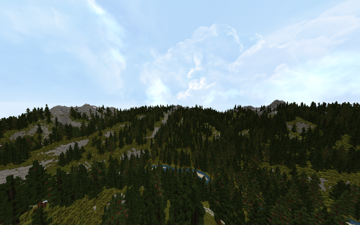 25k x 40k Idaho Wilderness Map Minecraft Map