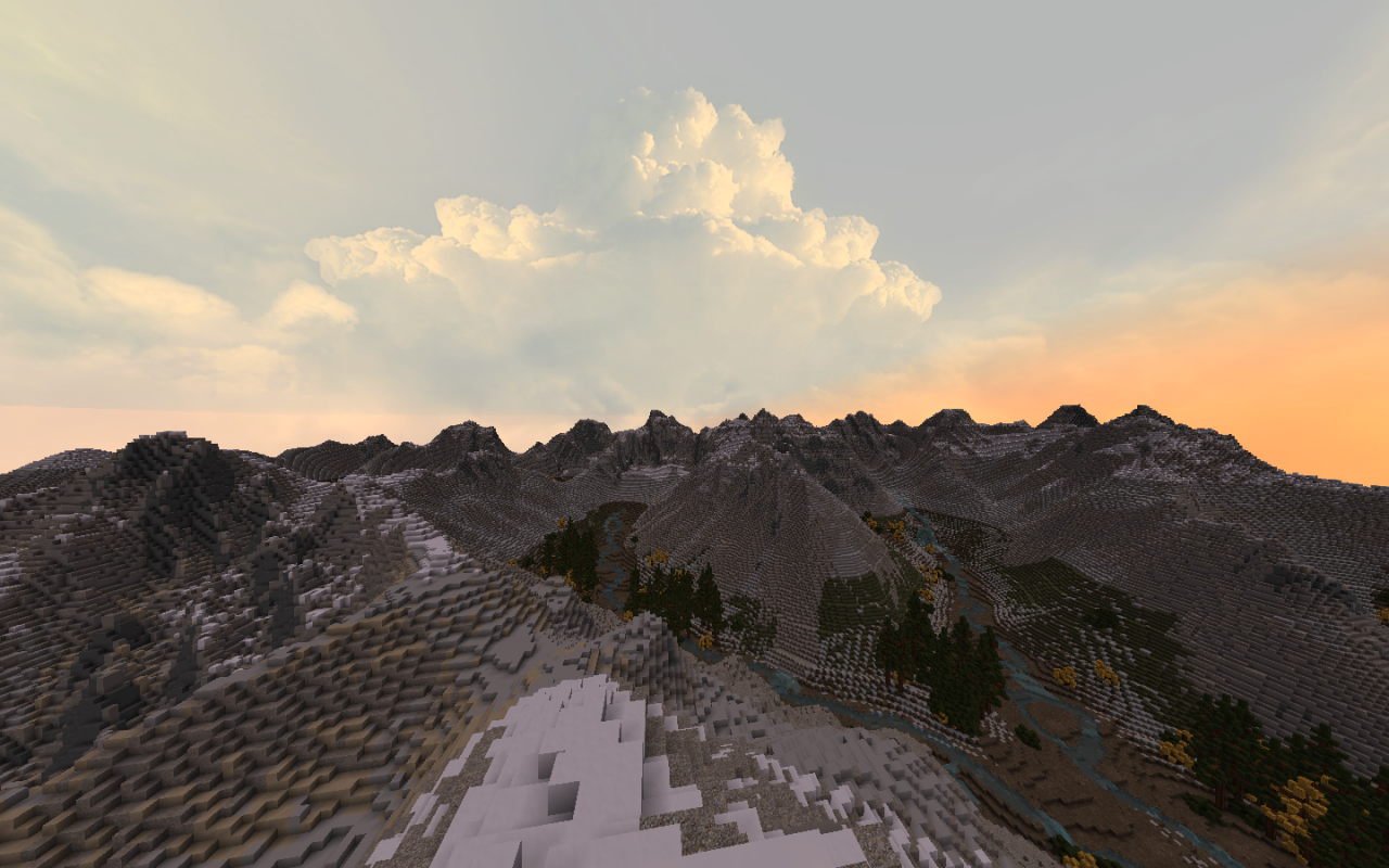 25k x 40k Idaho Wilderness Map Minecraft Map