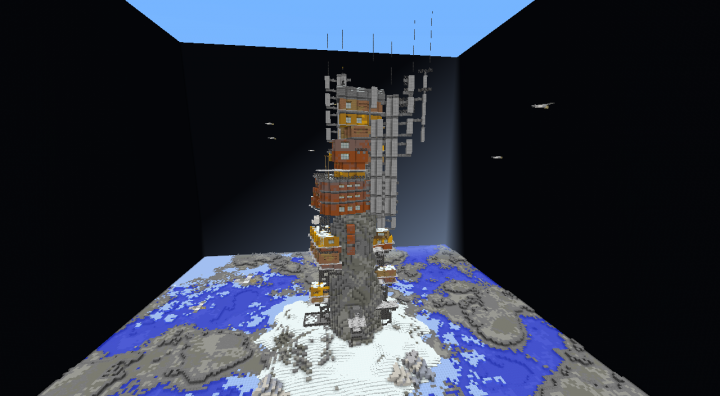 Three Sci-Fi Outposts Minecraft Map