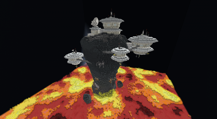 Three Sci-Fi Outposts Minecraft Map