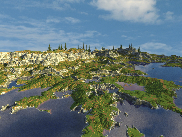 Coastline [Custom 2k x 2k Terrain] Minecraft Map