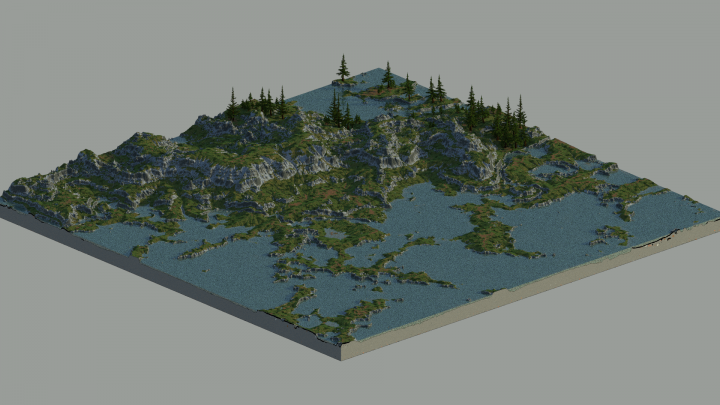 Coastline [Custom 2k x 2k Terrain] Minecraft Map