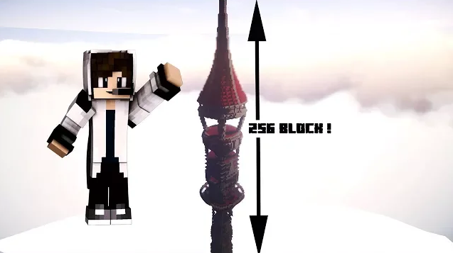 tower of 256 block (height) ! Minecraft Map