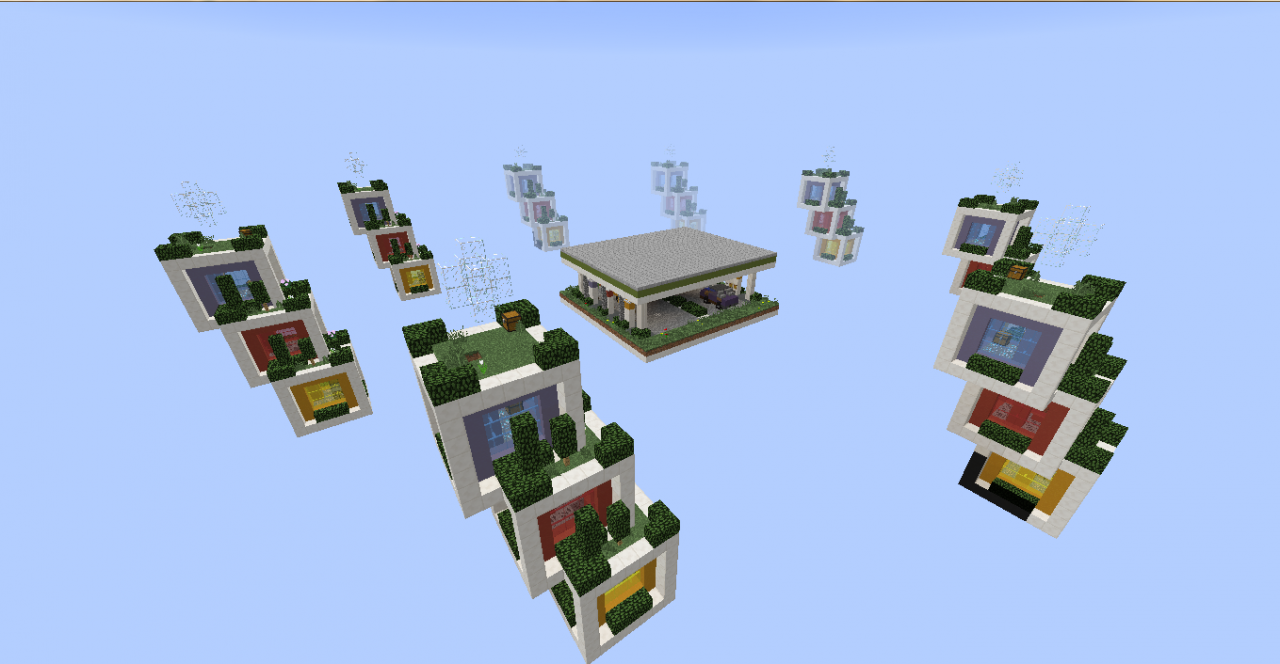 Modern Cube Skywar's Minecraft Map