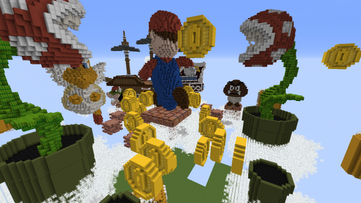 Mario Competitive Parkour Minecraft Map