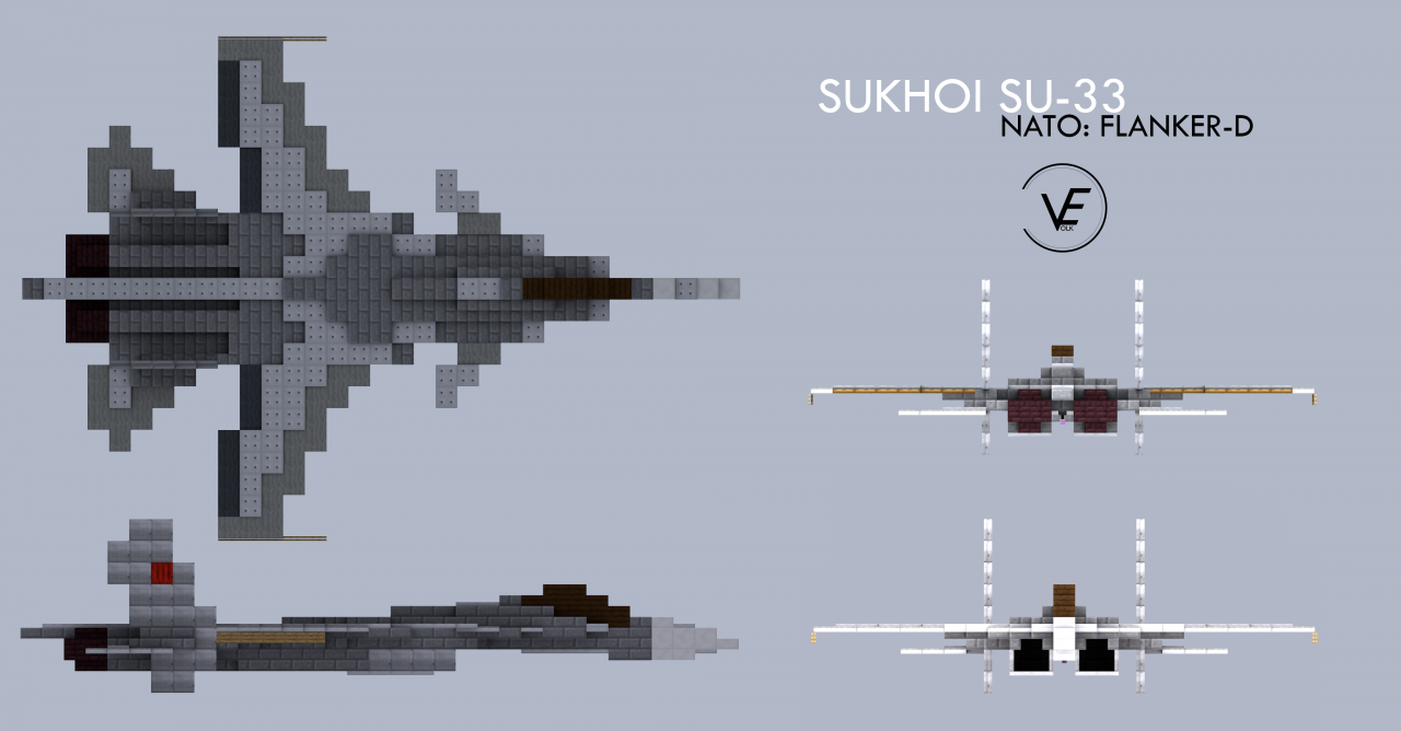 Sukhoi Su-33 Flanker-D Minecraft Map