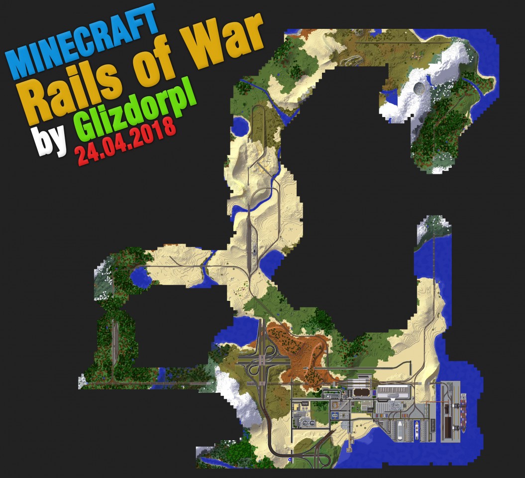 Rails of War map. by Glizdor Minecraft Map