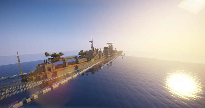 IJN Light cruiser "Ōyodo" Minecraft Map