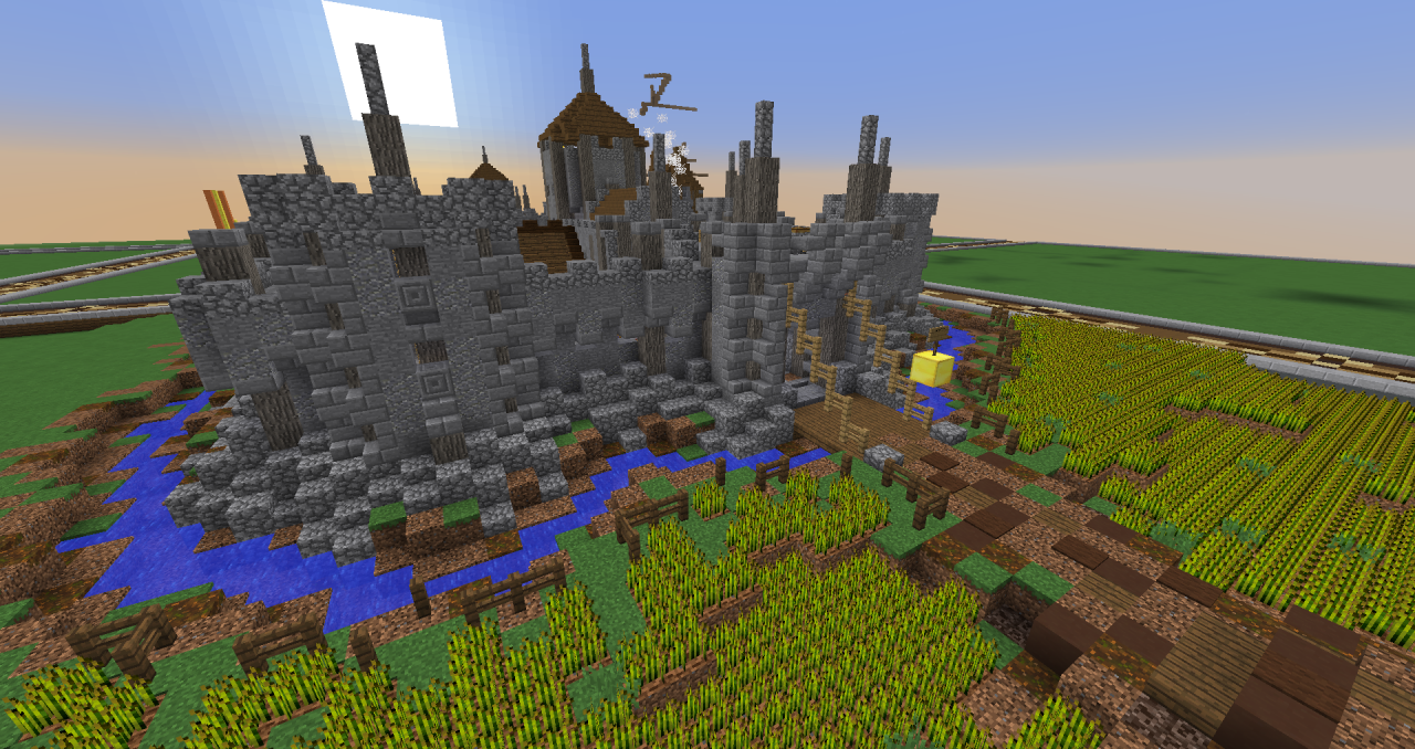 realistic medival castle Minecraft Map