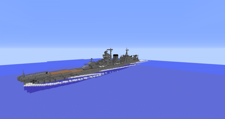 IJN Light cruiser "Ōyodo" Minecraft Map