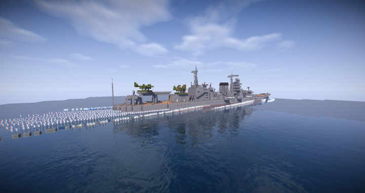 IJN Light cruiser "Ōyodo" Minecraft Map