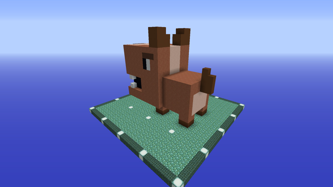 3D Pixelart - Dog Minecraft Map