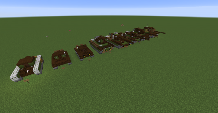 British tank collection Minecraft Map
