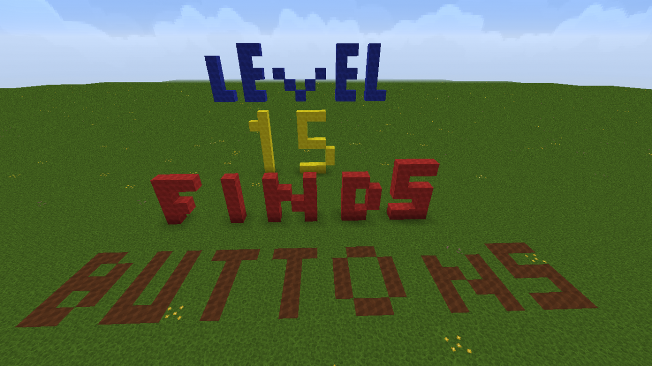 Finds The Button 15 Levels (2.0) Minecraft Map