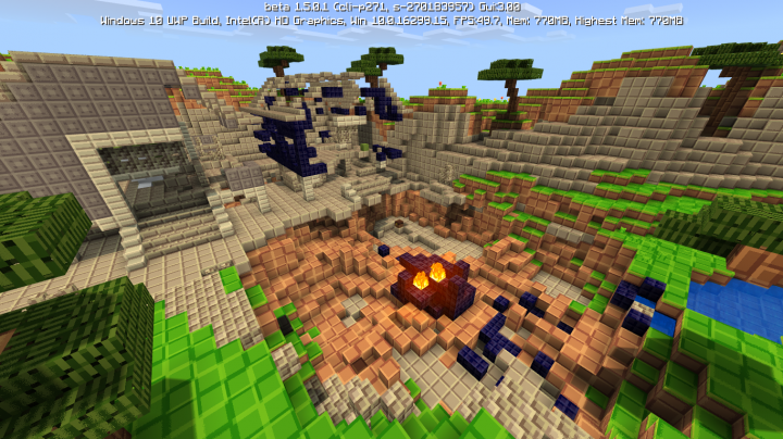 Fortnite season 4 mini game Minecraft Map