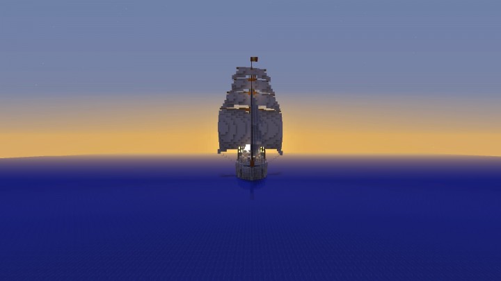Brig-Schooner Juan Sebastián de Elcano Class Minecraft Map