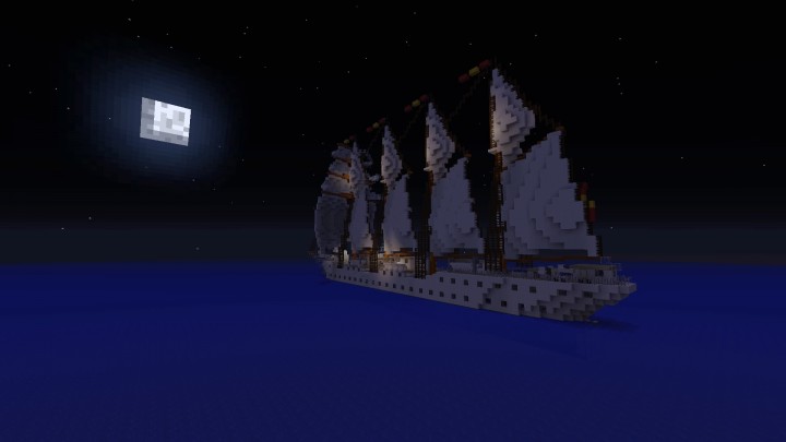 Brig-Schooner Juan Sebastián de Elcano Class Minecraft Map