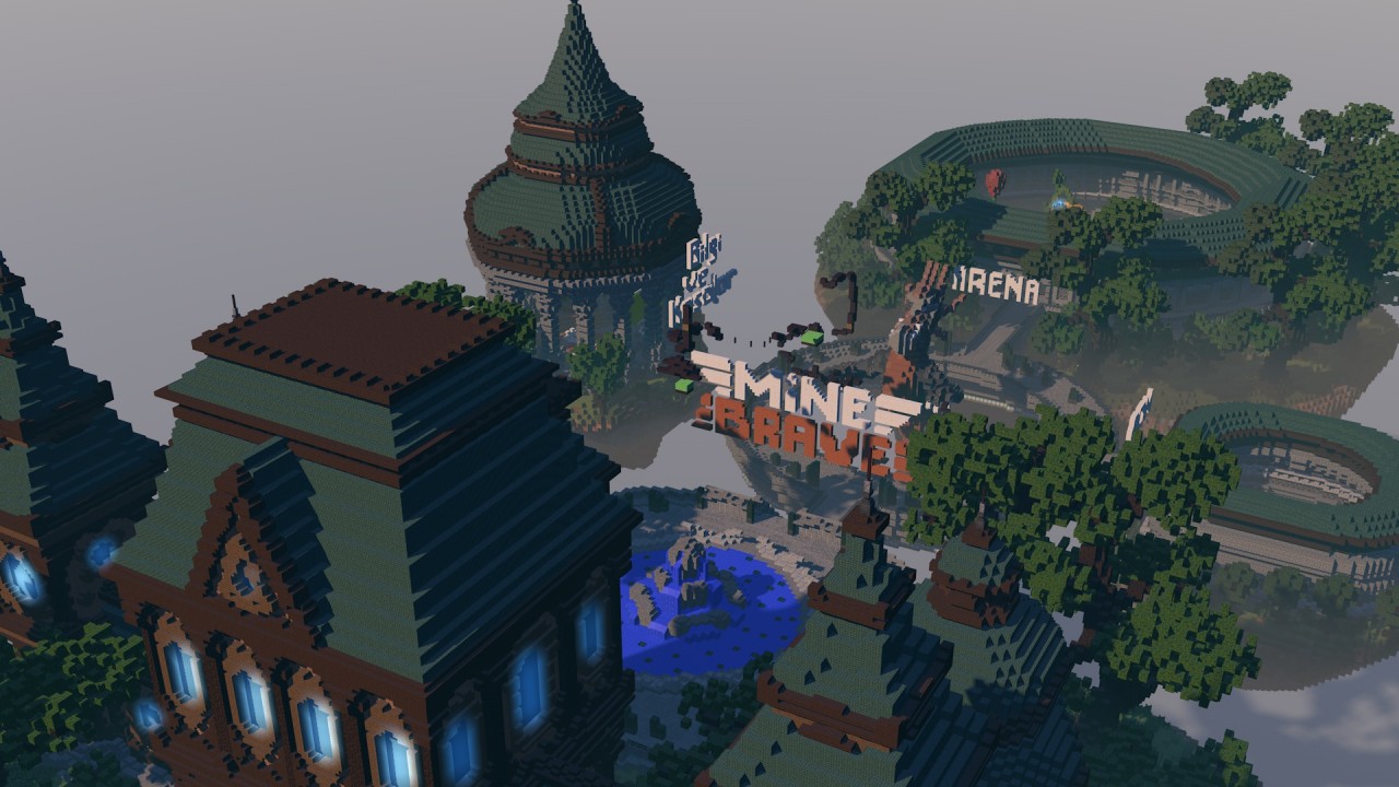 Mine Brave | Skyblock Spawn Minecraft Map