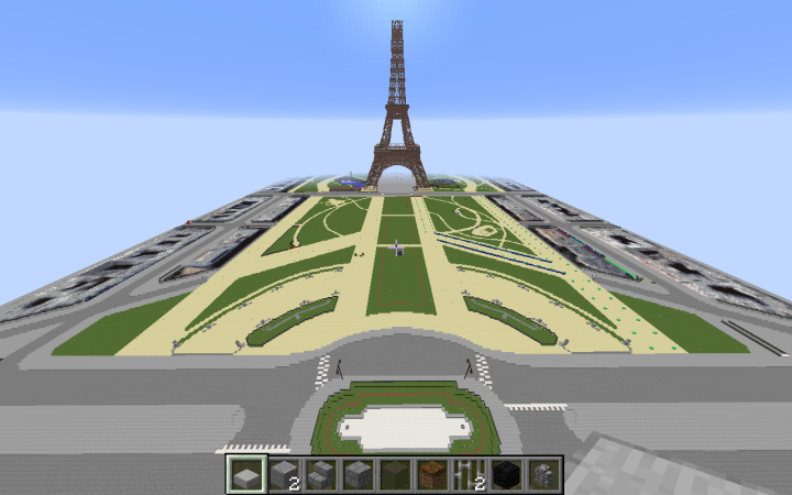 [WIP] The Eiffel Tower and Champ de Mars in Paris, France Minecraft Map