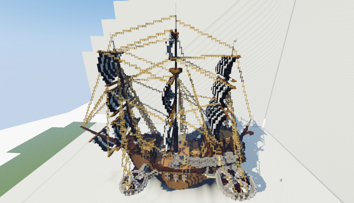 Steampunk pirate ship Minecraft Map
