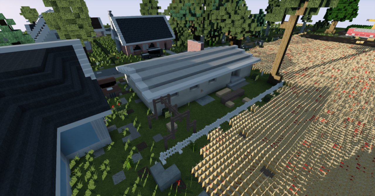 | 50's Houses style | - The Meadowbrook - Minecraft Map