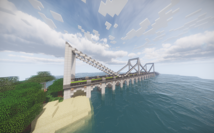 Modern Steel Bridge Minecraft Map