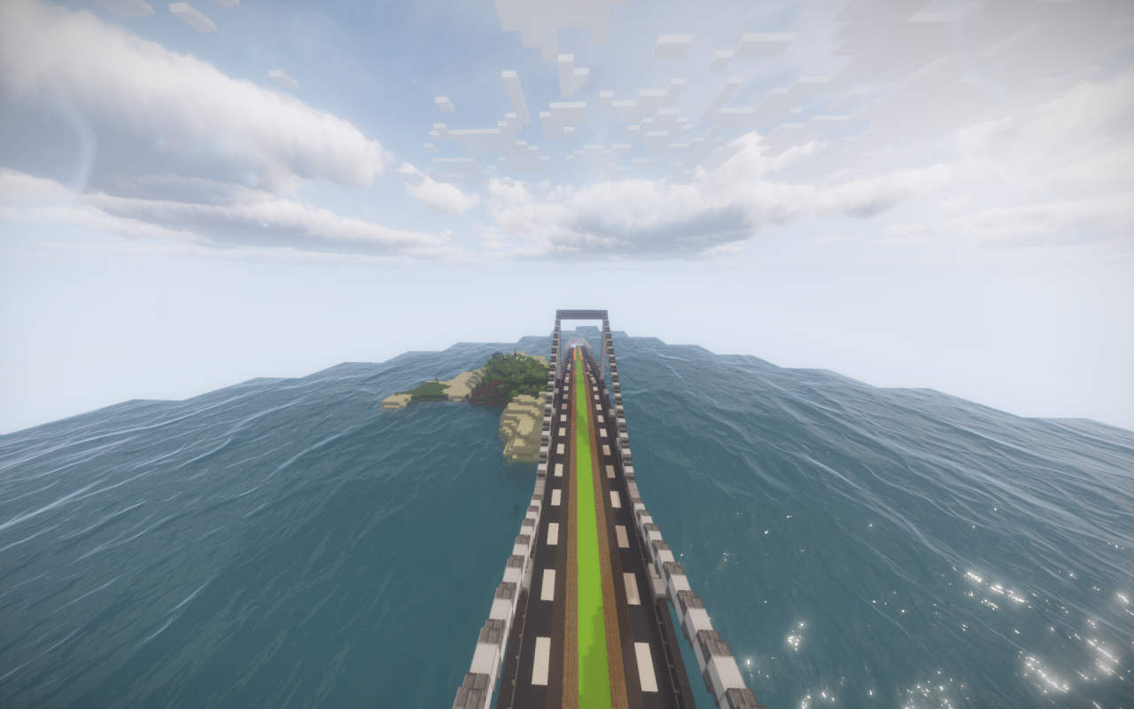 Modern Steel Bridge Minecraft Map