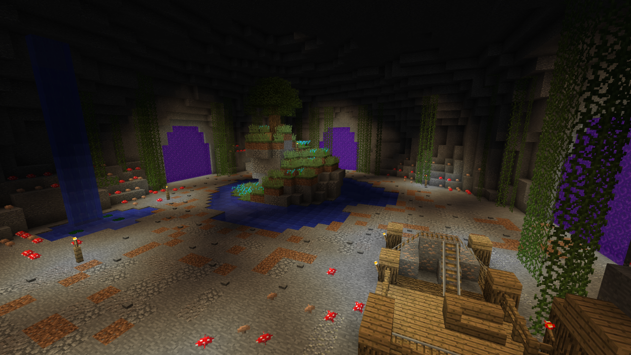 Cave Hub Minecraft Map