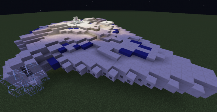 Star Wars Millennium Falcon 2 versions Minecraft Map