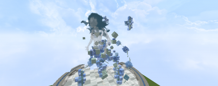 Pixelated Minecraft Map