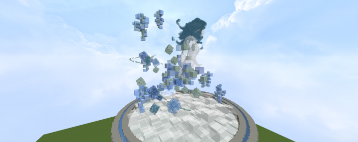 Pixelated Minecraft Map