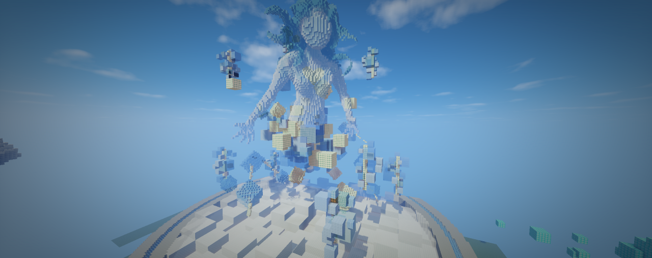 Pixelated Minecraft Map