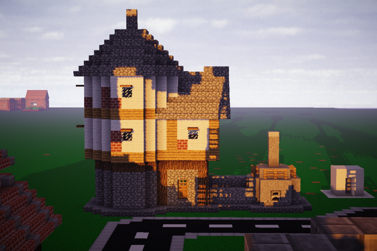 Modern Town (Download Mods LINK In The Description) Minecraft Map