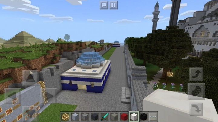 Suleymaniye Mosque and Maiden's Tower in Istanbul, Turkey at Minecraft ...