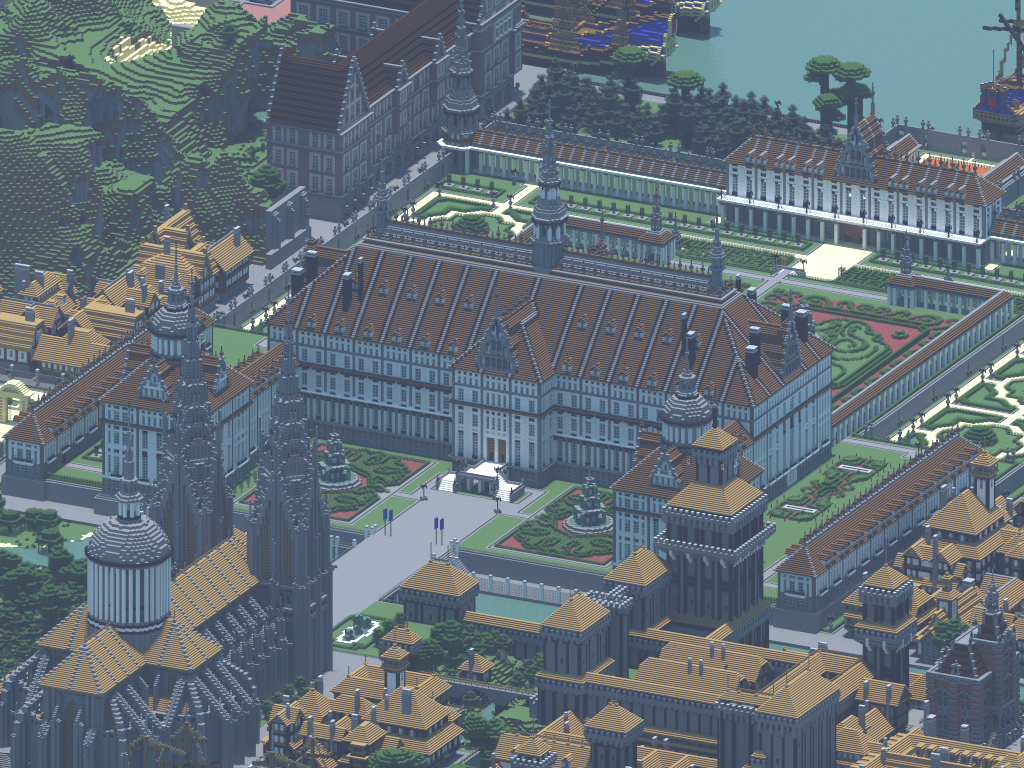 New Gothic Palace (rendering) Minecraft Map