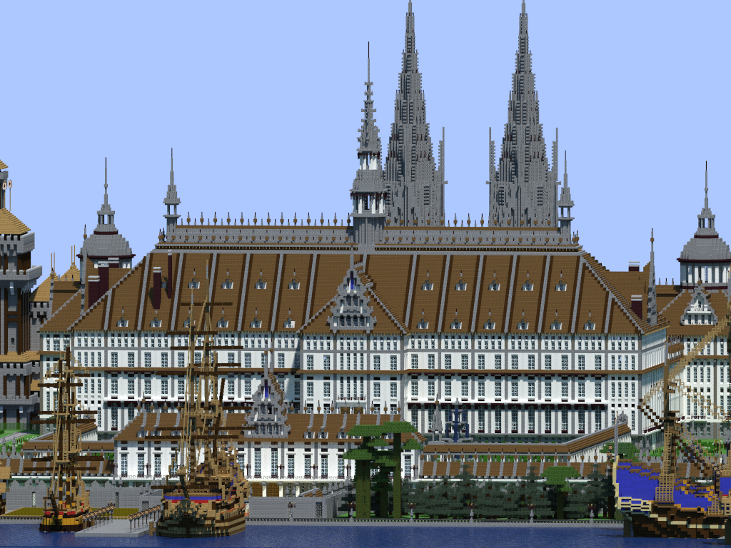 New Gothic Palace (rendering) Minecraft Map