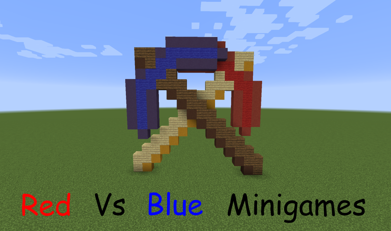 Red Vs. Blue Minigames v1.0 Minecraft Map