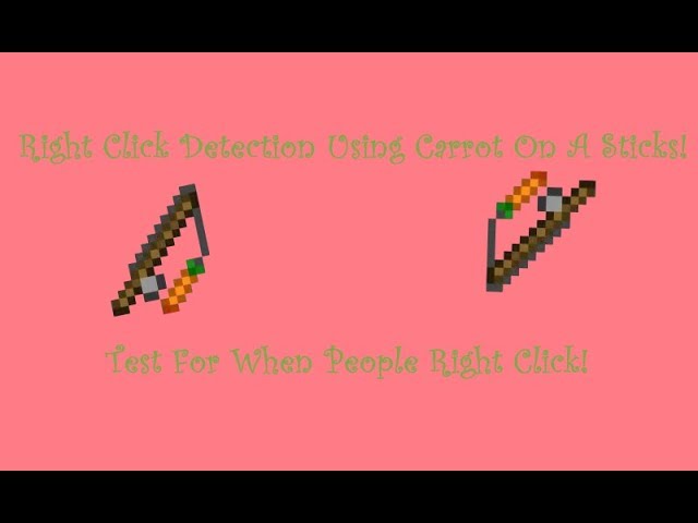 Right Click Detection [1.12 Minecraft Tutorial] Minecraft Map