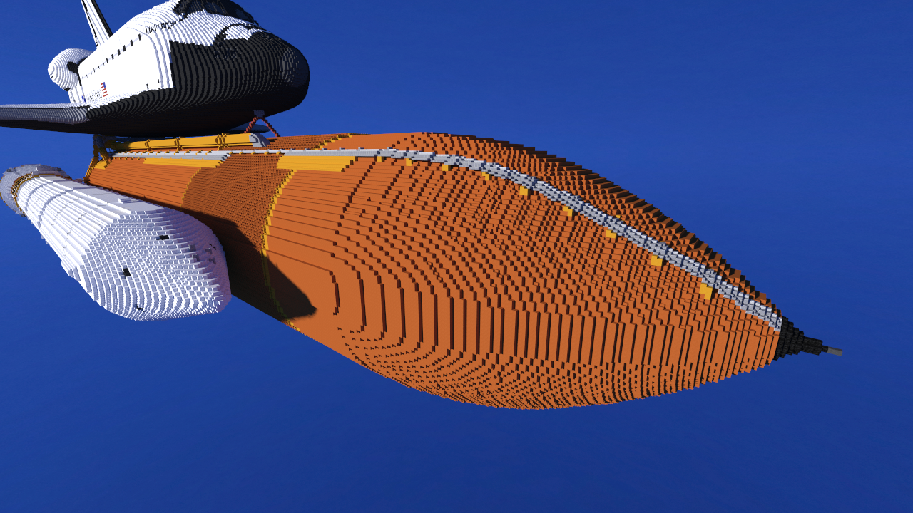 Space Shuttle Discovery - scale 11:1 Minecraft Map